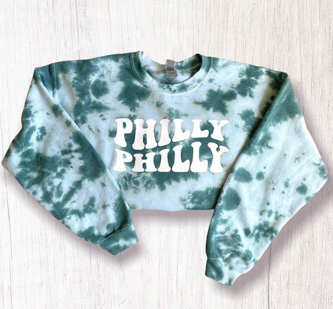 PHILLY PHILY Tie Dye Sweatshirt | Philly Sports Tshirt Philadelphia ...