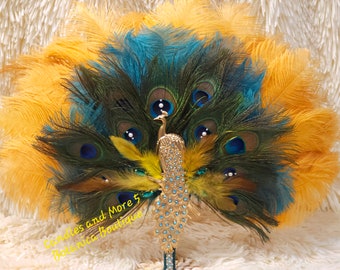 Peacock Fan for Oshun Goddess. Abanico De Pavo Real Para La Diosa Oshun ...