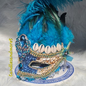Mask for Yemaya and Olokun/careta Para Yemaya Y Olokun - Etsy