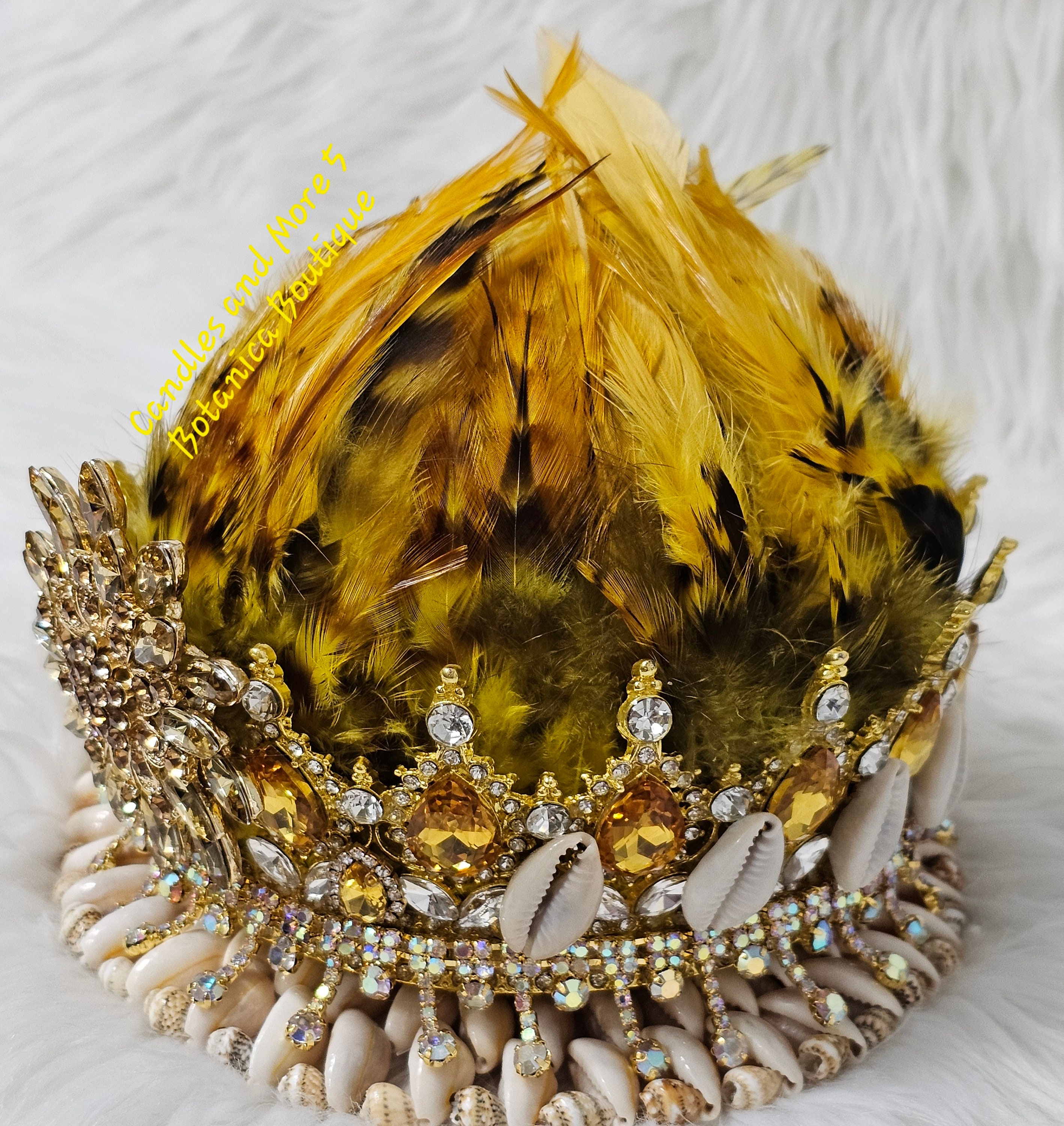 Rhinestone Crown for Goddess Oshun/corona Con Piedras - Etsy