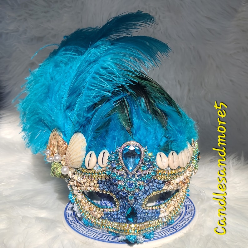 Mask for Yemaya and Olokun/careta Para Yemaya Y Olokun - Etsy