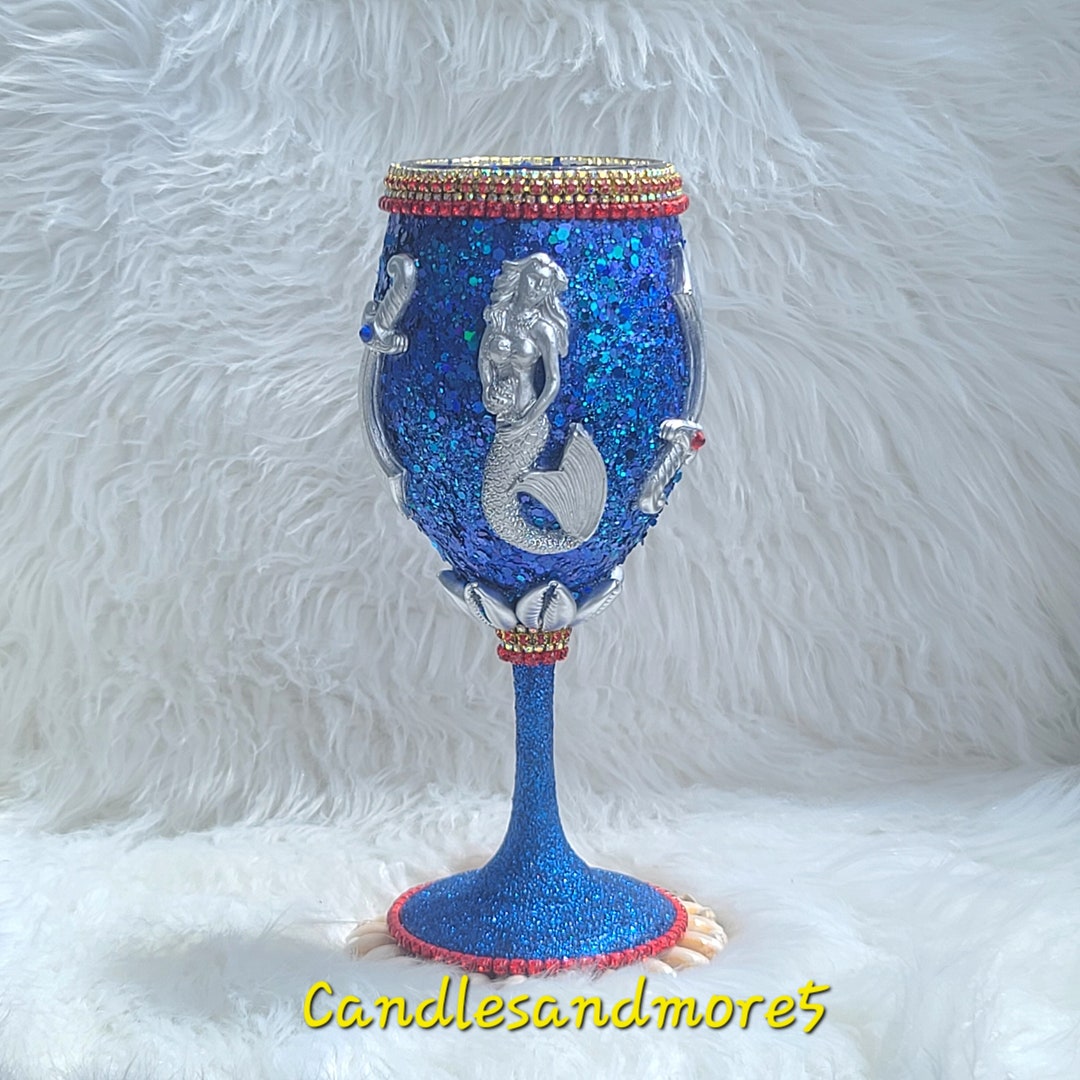 Orisha Yemaya Okute Goblet Orisha Goddess Mermaid Wine Glass, Goblet ...