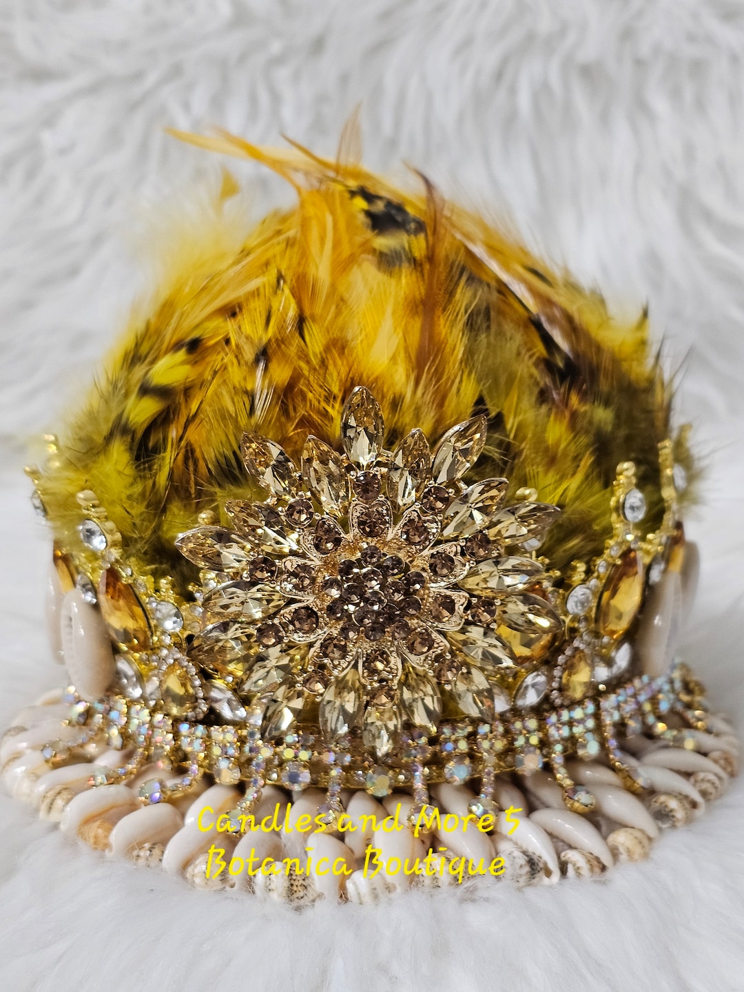 Rhinestone Crown for Goddess Oshun/corona Con Piedras - Etsy