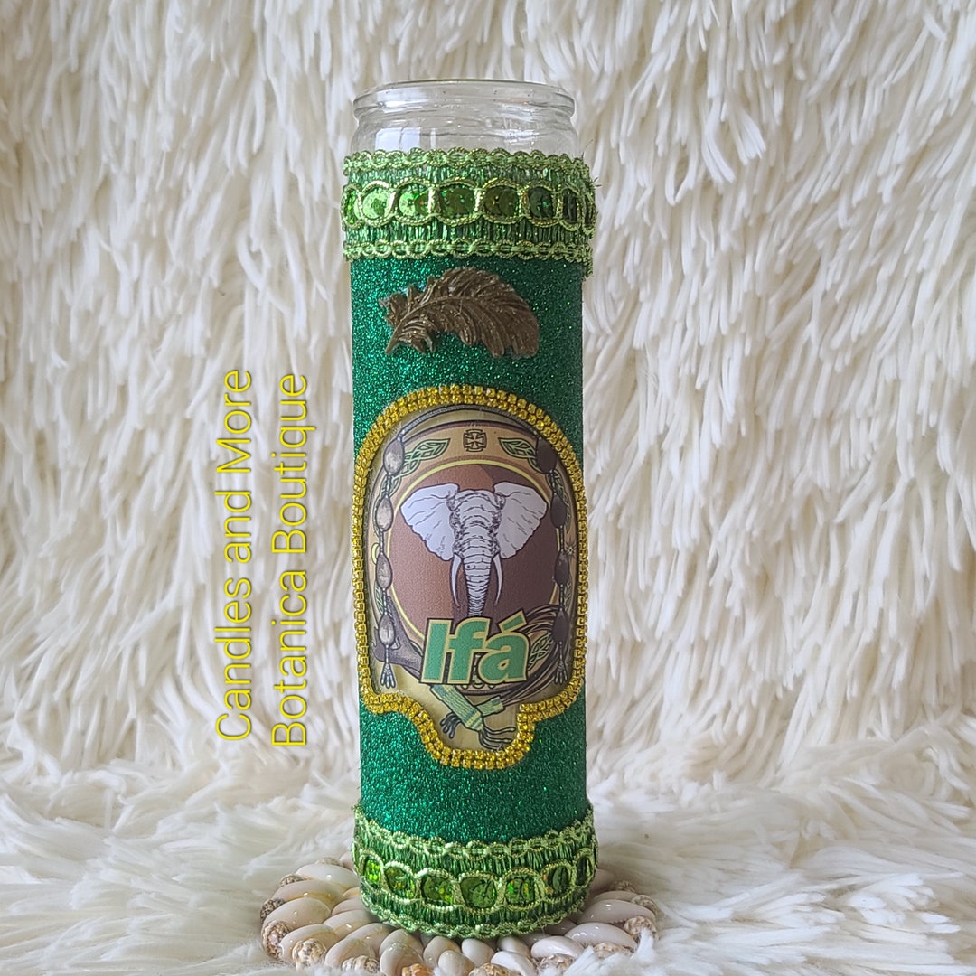 Orula Orumila Inspired Candle for Devotion/vela Inspirada Para Orula ...