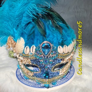 Mask for Yemaya and Olokun/careta Para Yemaya Y Olokun - Etsy