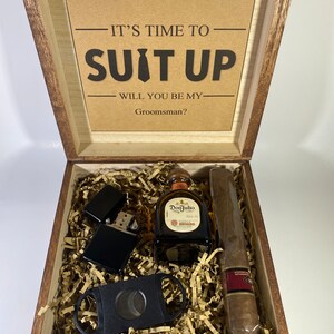 Personalized Groomsmen Proposal Box Will You Be My Groomsman - Etsy