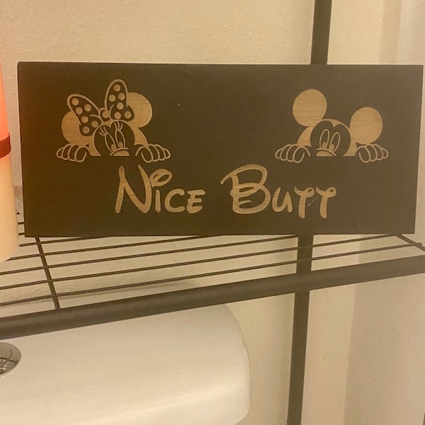 Mickey and Minnie Restroom Sign - Etsy