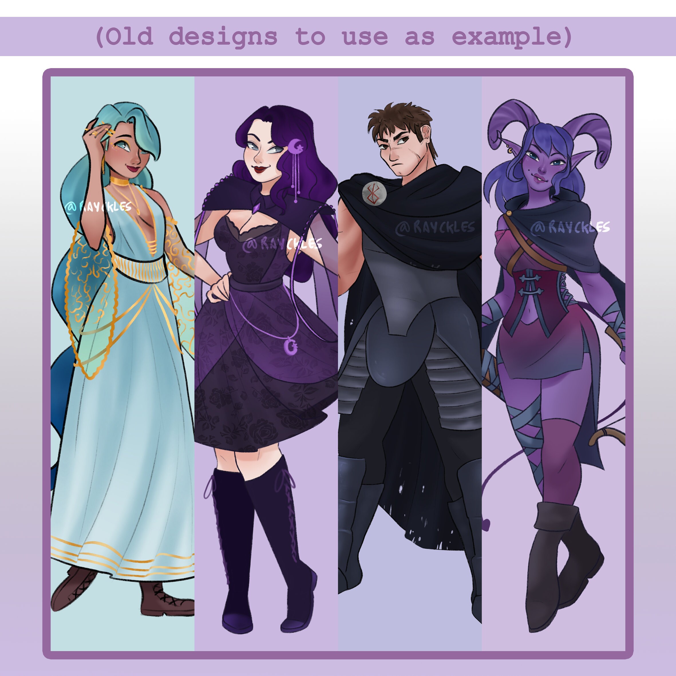 Dnd and Rol Play Characters Commission | Etsy