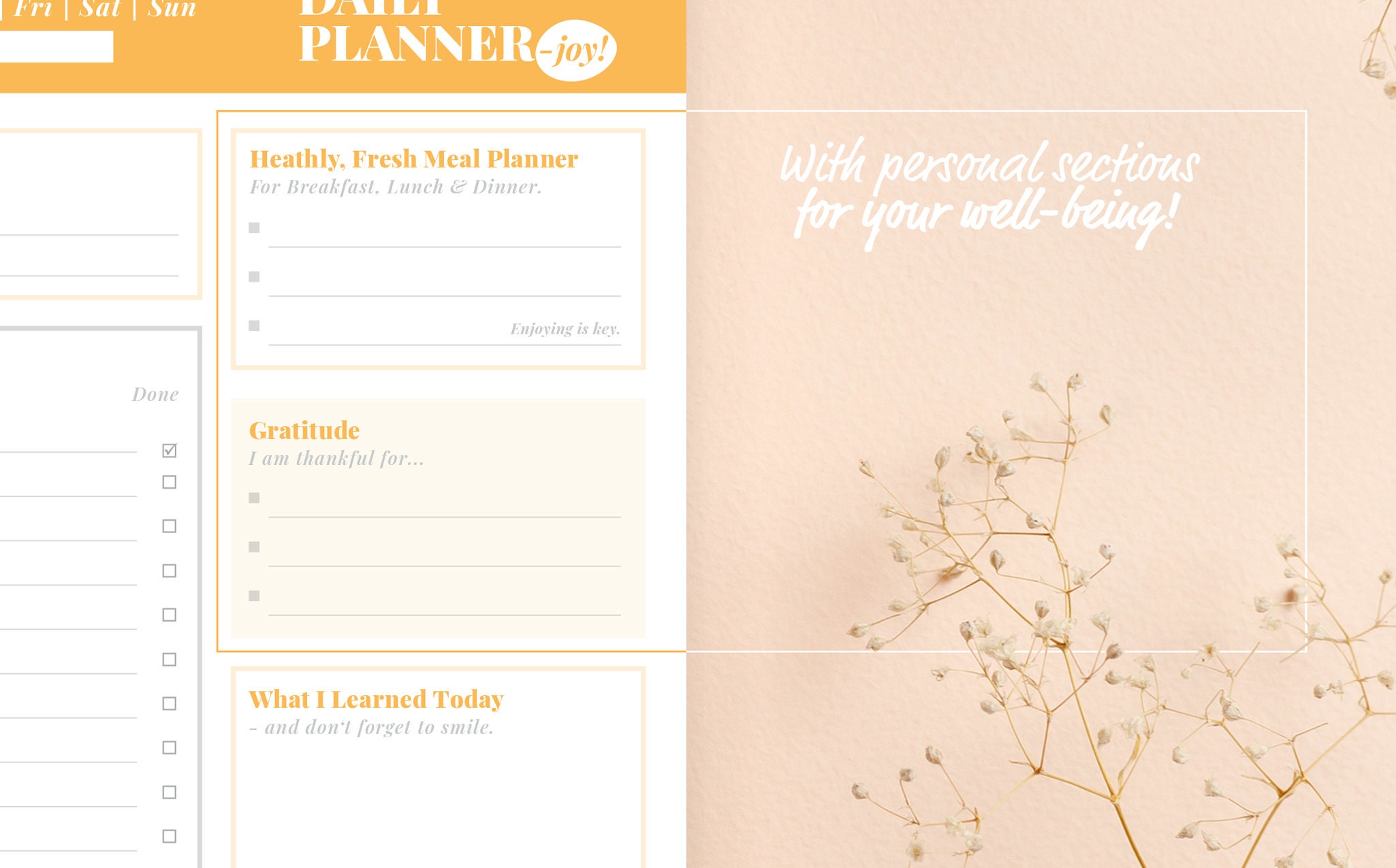 NEW DAILY PLANNER Notes Page Printable Opening Sale 35% - Etsy