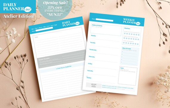 WEEKLY PLANNER Notes Page Printable Opening Sale 35% Well - Etsy