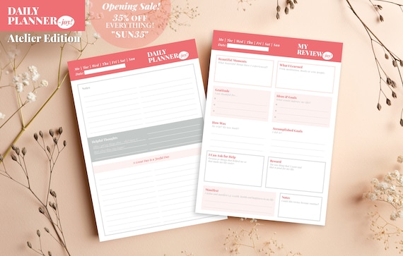 REVIEW PLANNER Notes Page Printable Opening Sale 35% Well - Etsy