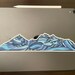 Blue Mountainscape Sticker - Etsy
