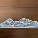 Blue Mountainscape Sticker - Etsy
