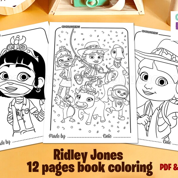 Ridley Jones Coloring - Etsy Australia