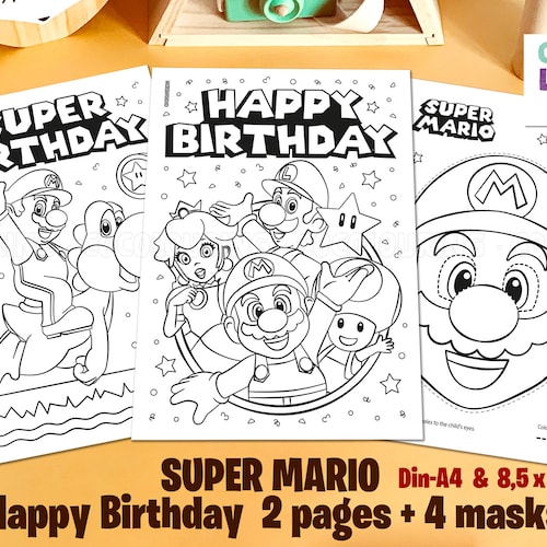 Mario Party Characters Coloring Pages