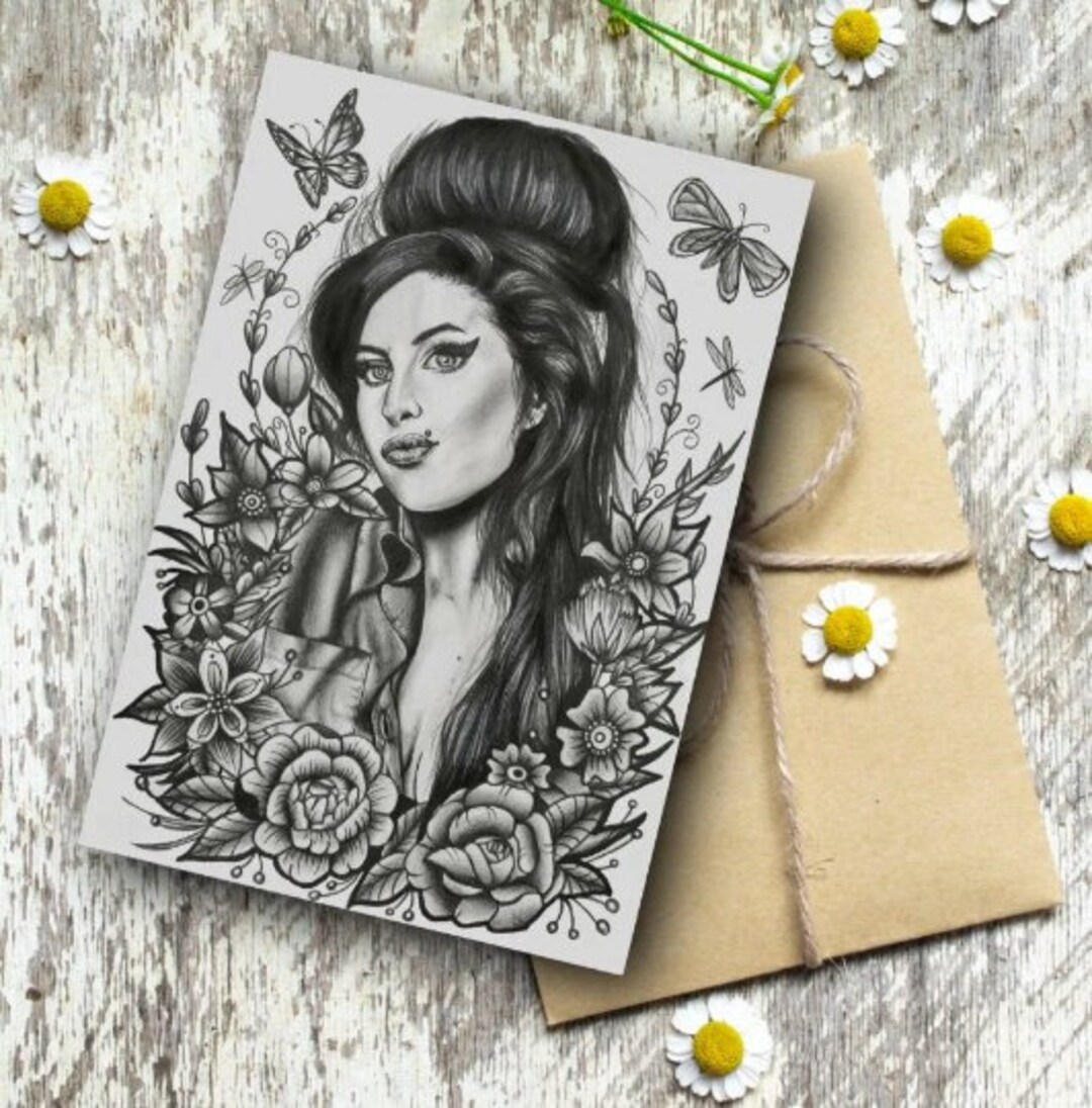 Amy Winehouse Card - Etsy