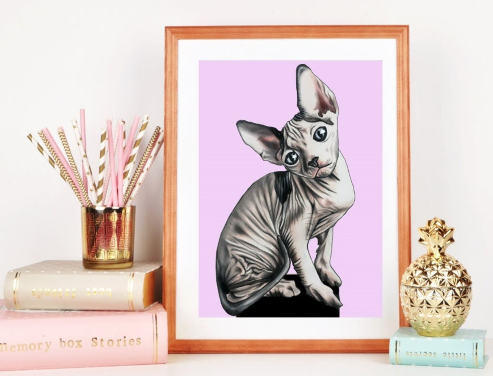 Sphynx Cat A4 Art Print - Etsy
