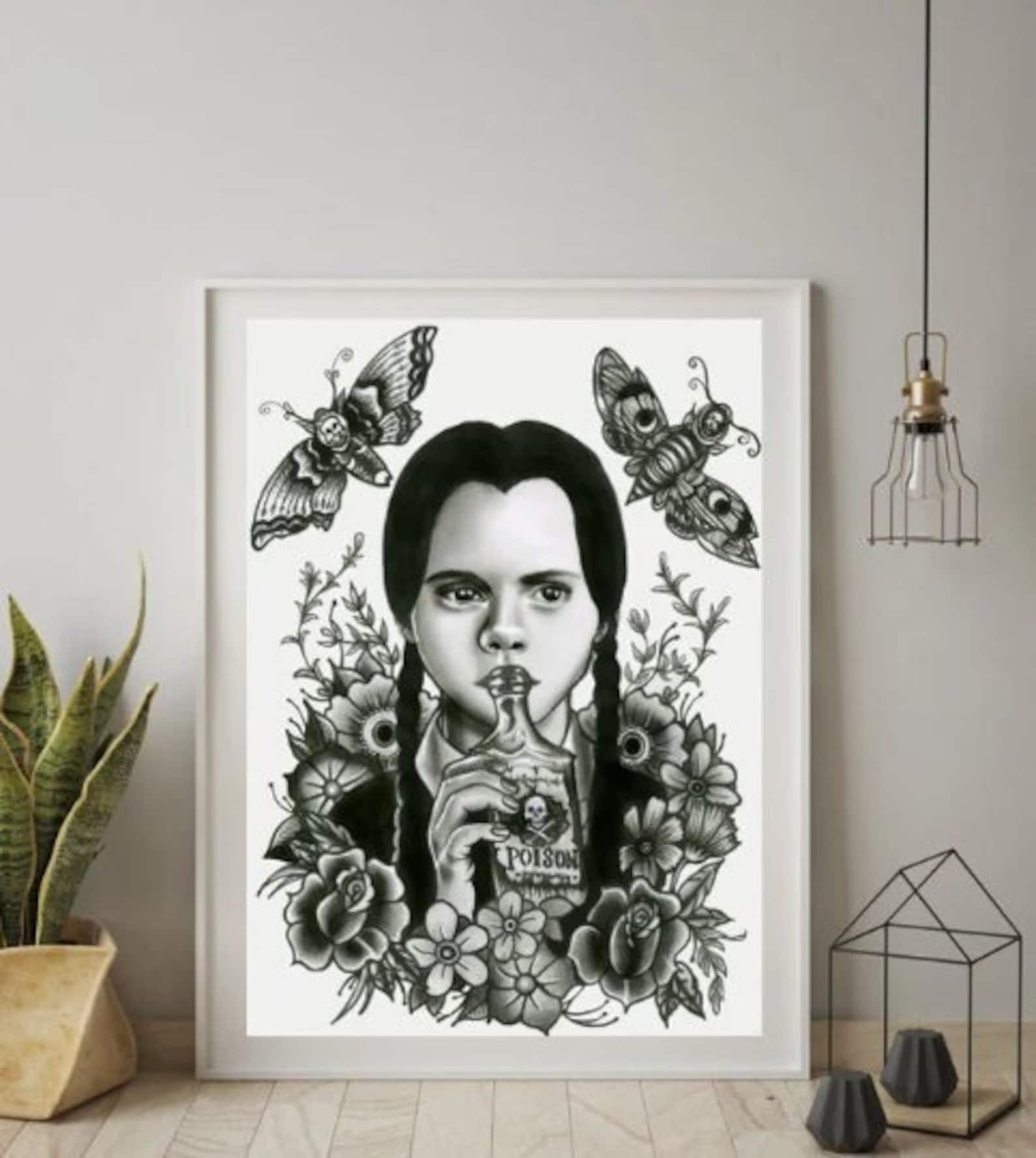 Wednesday Addams Digital Print - Etsy