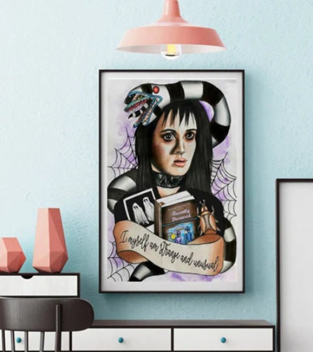 Beetlejuice Lydia Deetz Art Print Poster - Etsy