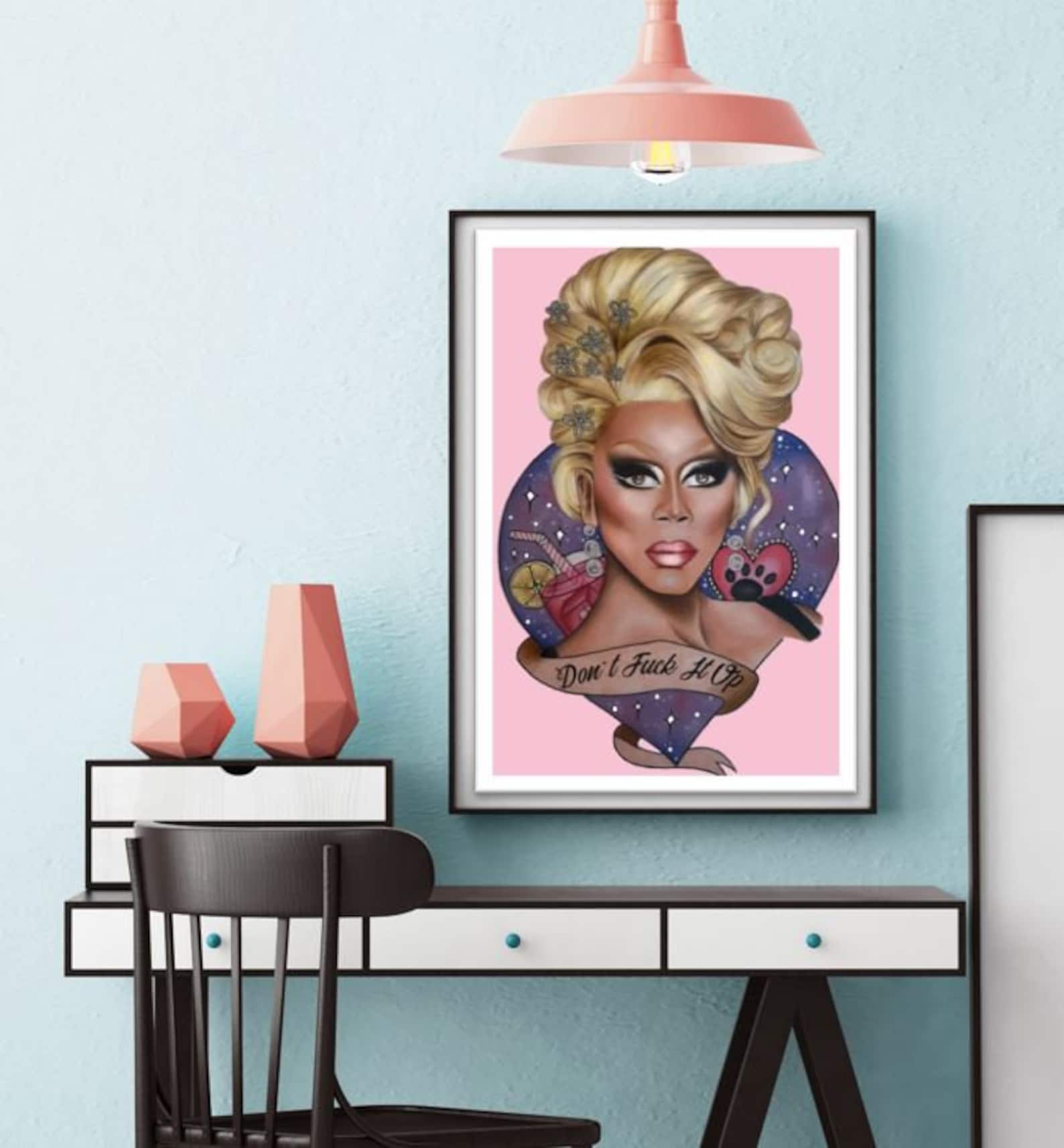 Rupaul Drag Race Tattoo Art Print - Etsy