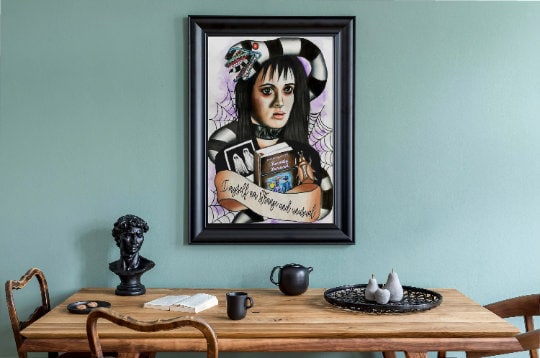 Beetlejuice Lydia Deetz Art Print Poster - Etsy