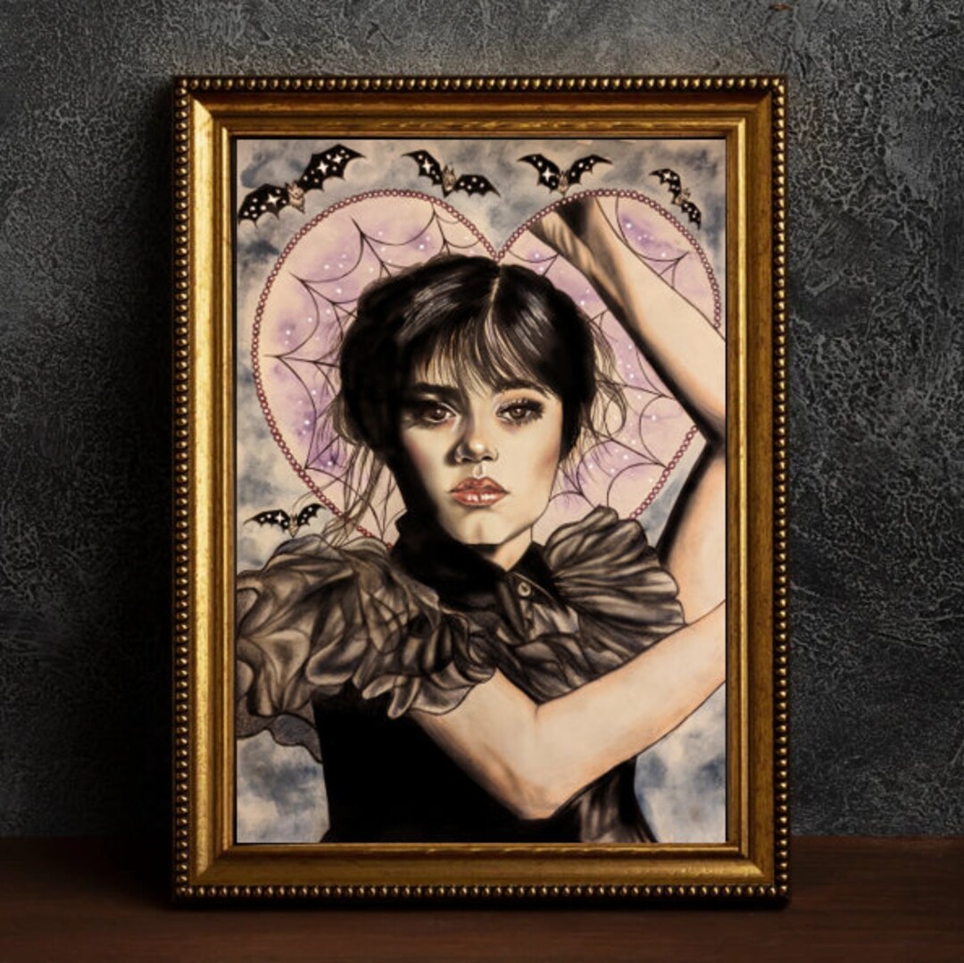 Wednesday Addams A4 Art Print - Etsy