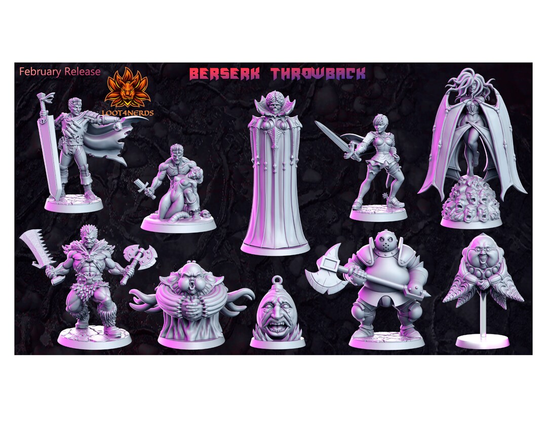Berserk Throwback Pack RN Estudio FFVII Dnd D&D Pathfinder Tabletop ...