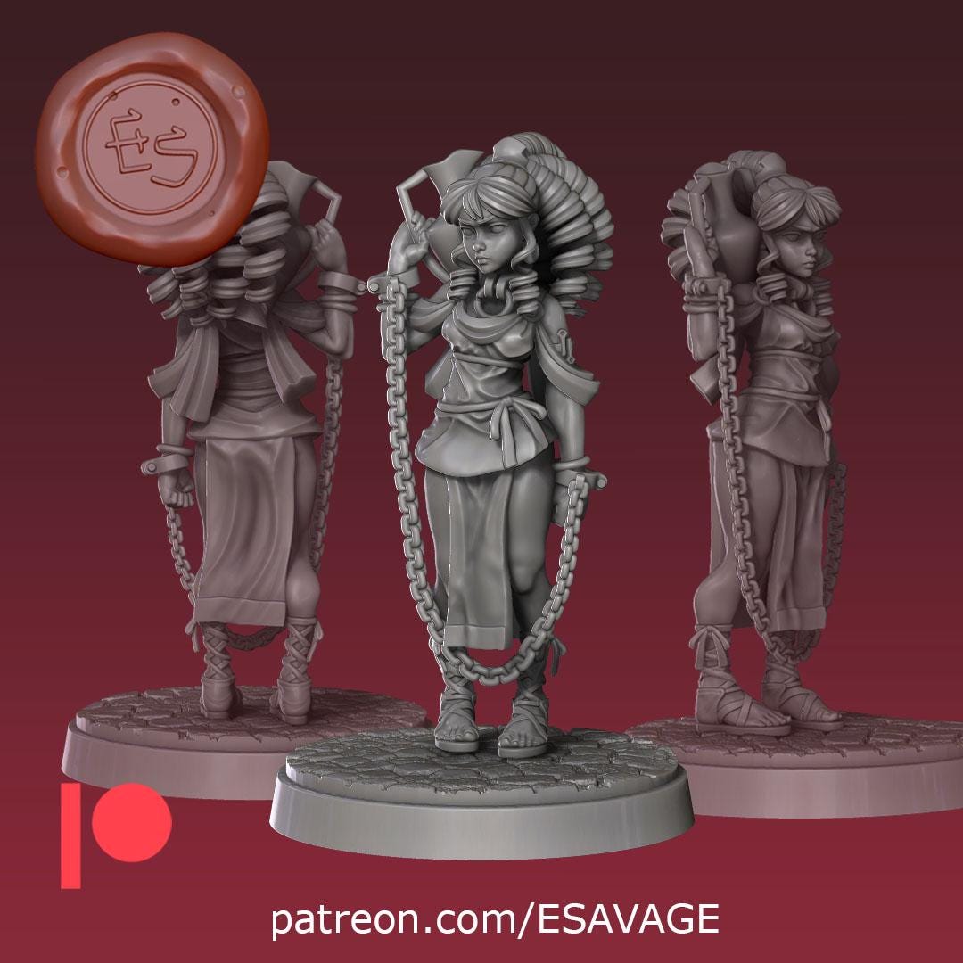 Jrpg/anime Miniatures August 2024 - Ethan Savage Studios - Dnd - D&D ...