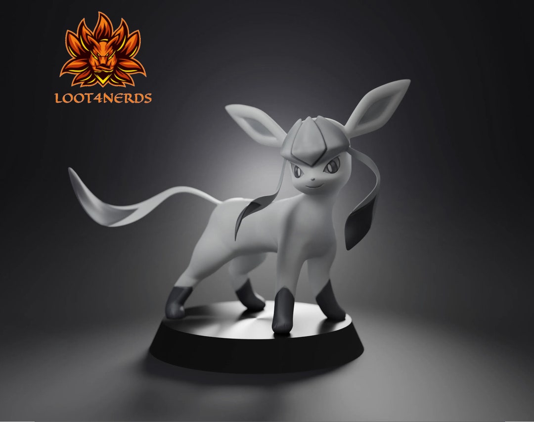 Glaziola - Figura pintable de Pokemon Fan Art - Glaceon - Etsy México