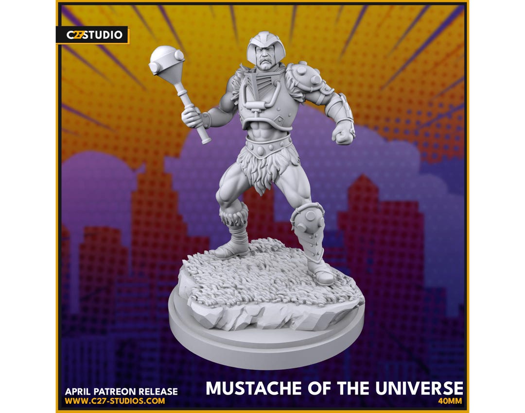 Mustache Universe Aka Man at Arms - C27 - Marvel Crisis Protocol - Dnd ...