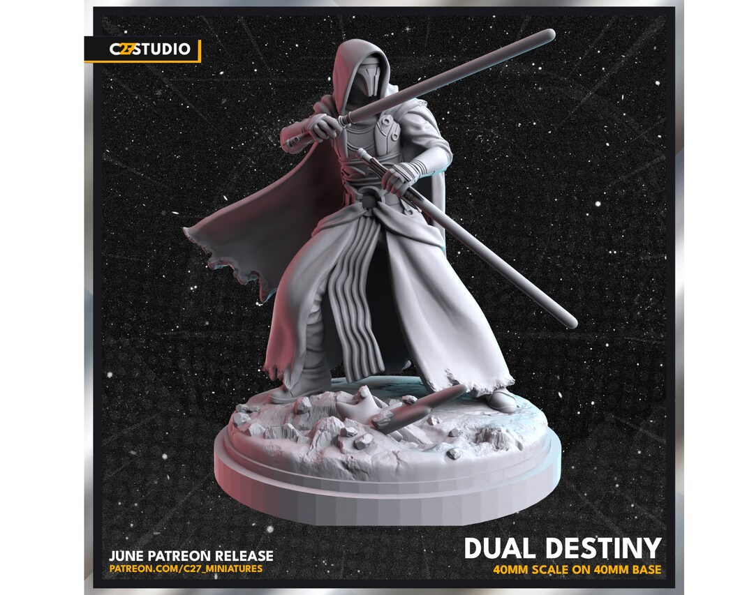 Dual Destiny Aka Darth Raven C27 Star Wars Legion Dnd D&D Pathfinder ...
