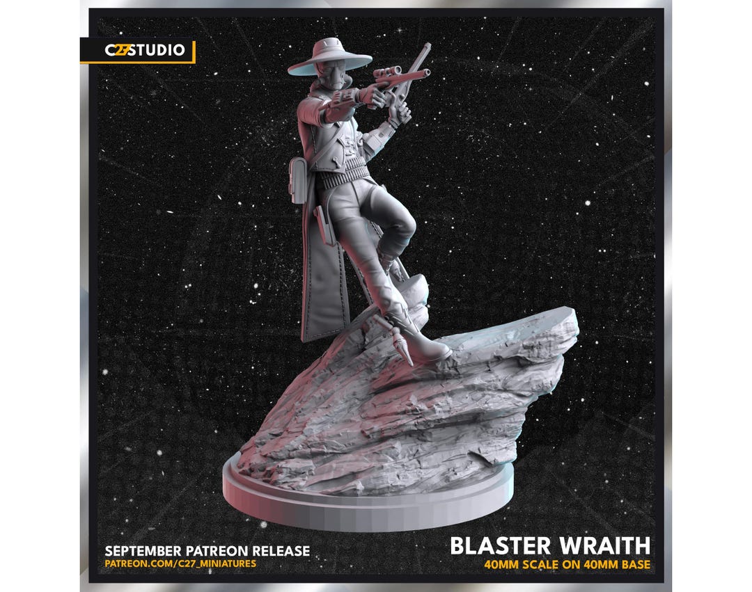 Blaster Wraith Aka Cad Bane - C27 - Star Wars Legion - Dnd - D&D ...