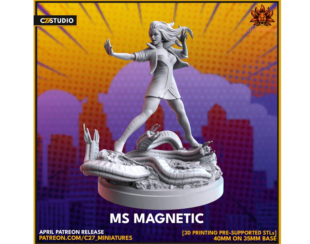 MS Magnetic Aka Polaris - C27 - Marvel Crisis Protocol - Dnd - D&D ...