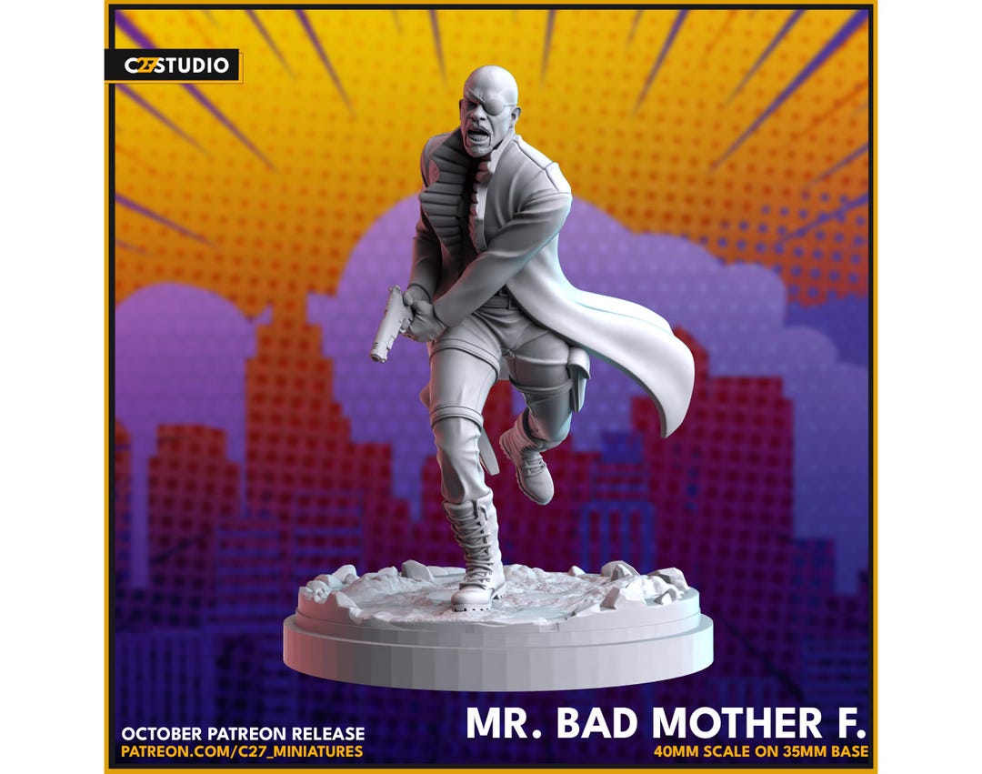 Mr. Bad MF Aka Nick Fury - C27 - Marvel Crisis Protocol - Dnd - D&D ...