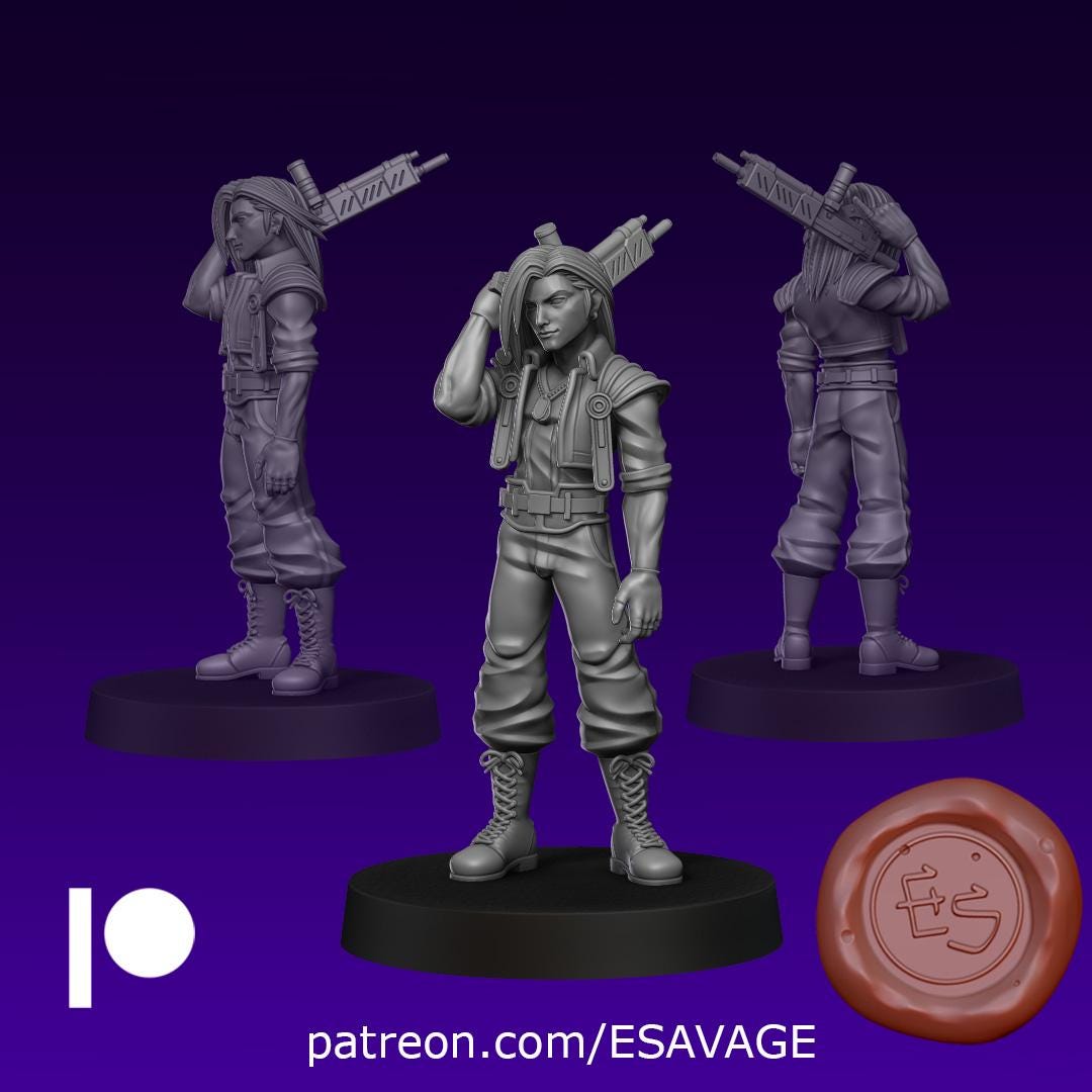 Jrpg/anime Miniatures May 2025 - Ethan Savage Studios - Dnd - D&D ...