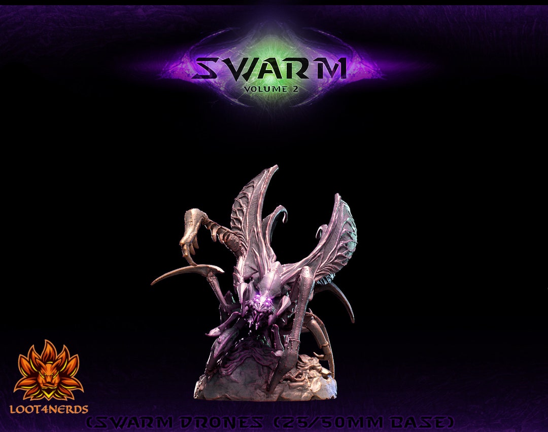 Swarm Drones Swarm Mini Monster Mayhem Tabletop Games 28mm 32mm ...