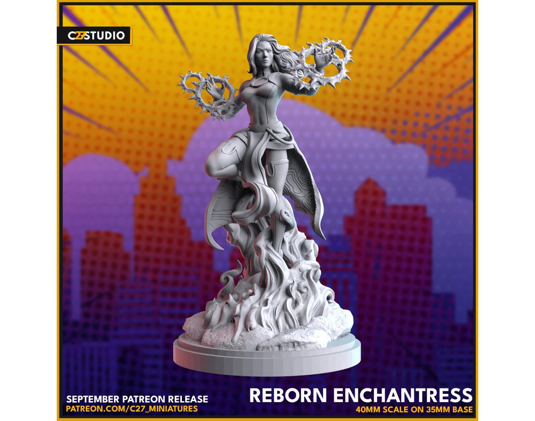 Reborn Enchantress Aka Agatha Harkness - C27 - Marvel Crisis Protocol ...