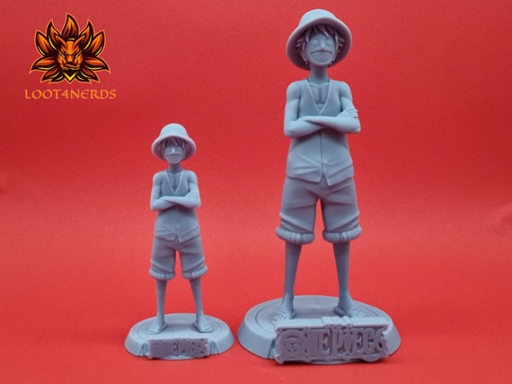 Luffy Paintable One Piece Fan Art Figure Paintable Anime - Etsy