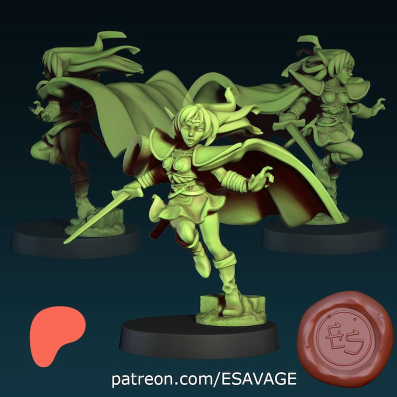 Jrpg/anime Miniatures December 2025 - Ethan Savage Studios - Dnd - D&D ...