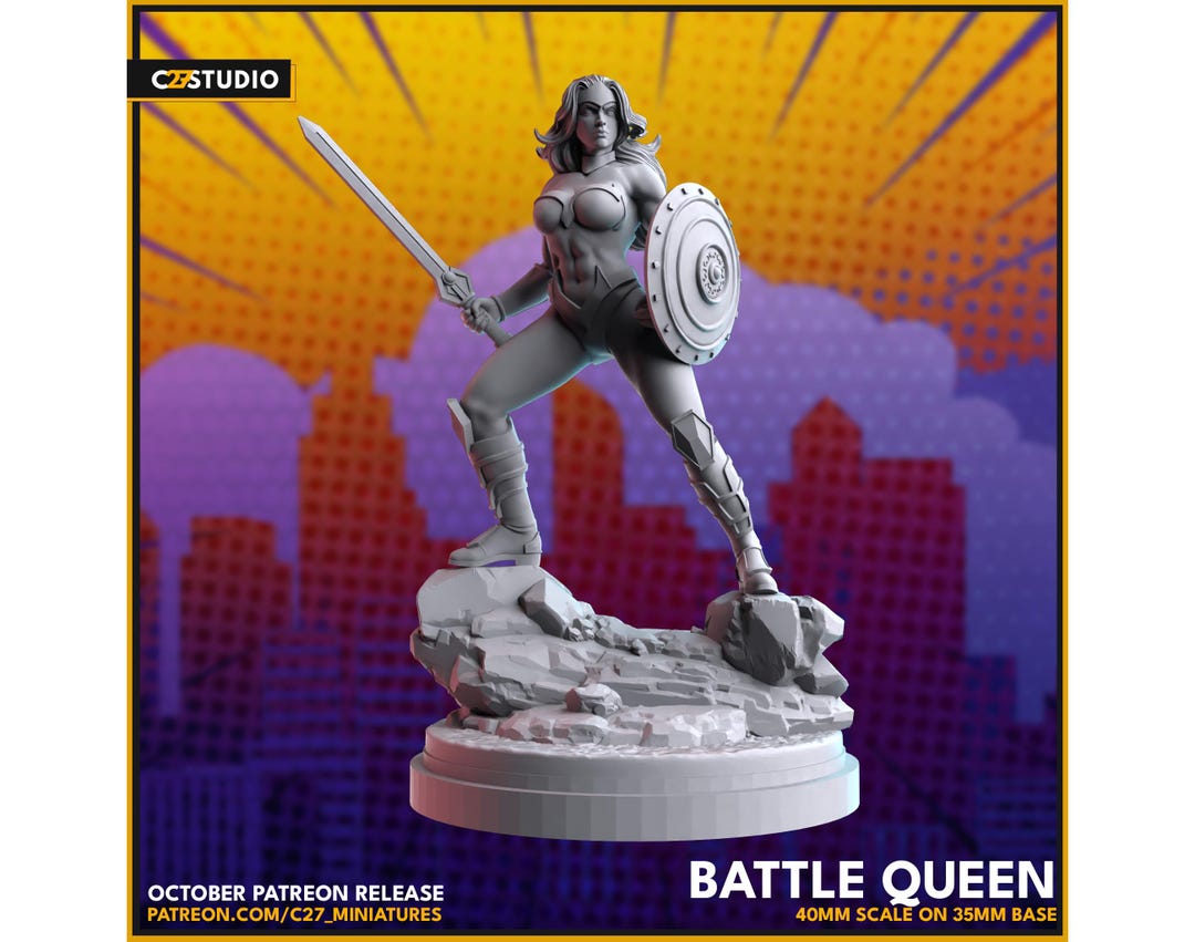 Battle Queen Aka Power Princess - C27 - Marvel Crisis Protocol - Dnd ...