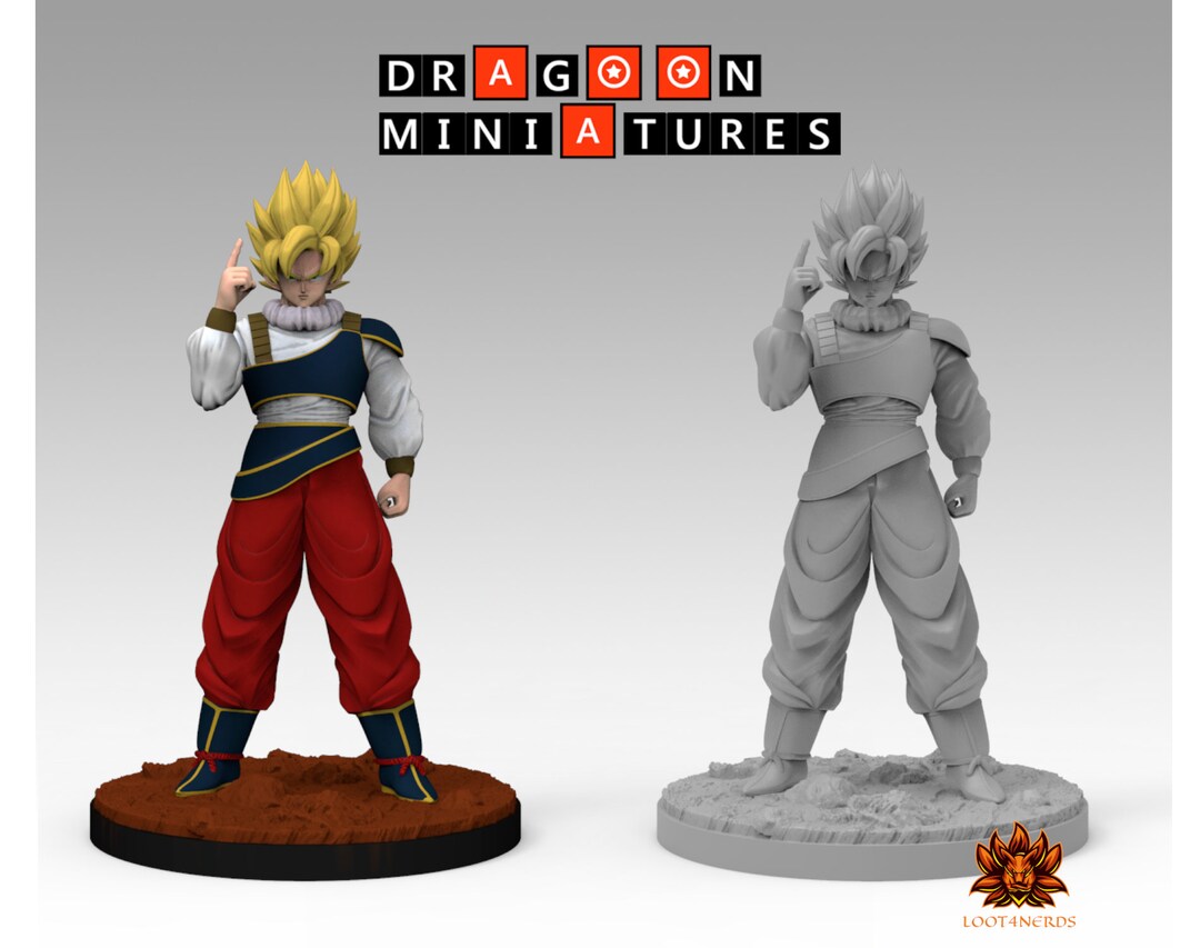 Goku SSJ Yadrat Android Saga dragoon Miniaturen Tabletop - Etsy