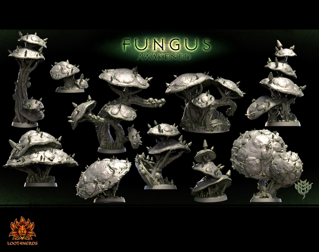 Mushroom Platforms • Fungus Awakened • Mini Monster Mayhem | Tabletop ...