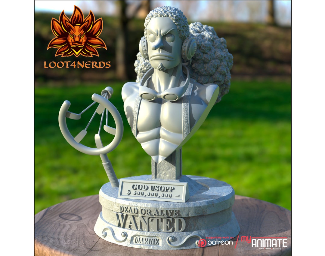 Ussop Bust Paintable One Piece Fan Art Figure Anime - Etsy