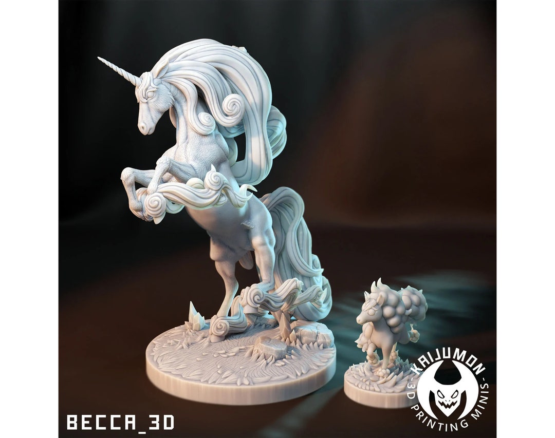 Galar Ponyta / Gallopa Kaijumon Suitable for Tabletop Games Wargames ...