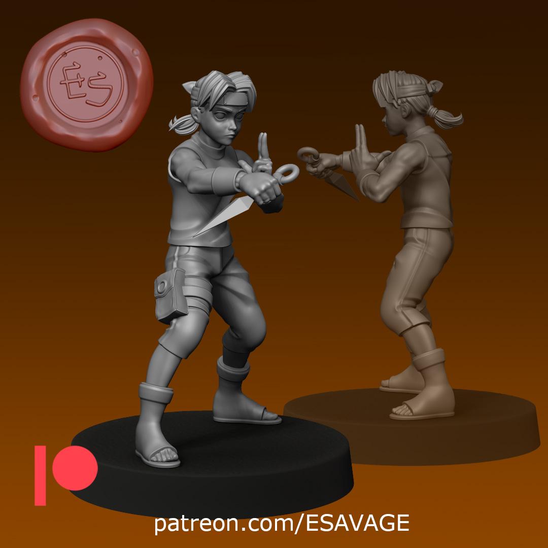 Jrpg/anime Miniatures April 2024 - Ethan Savage Studios - Dnd - D&D ...