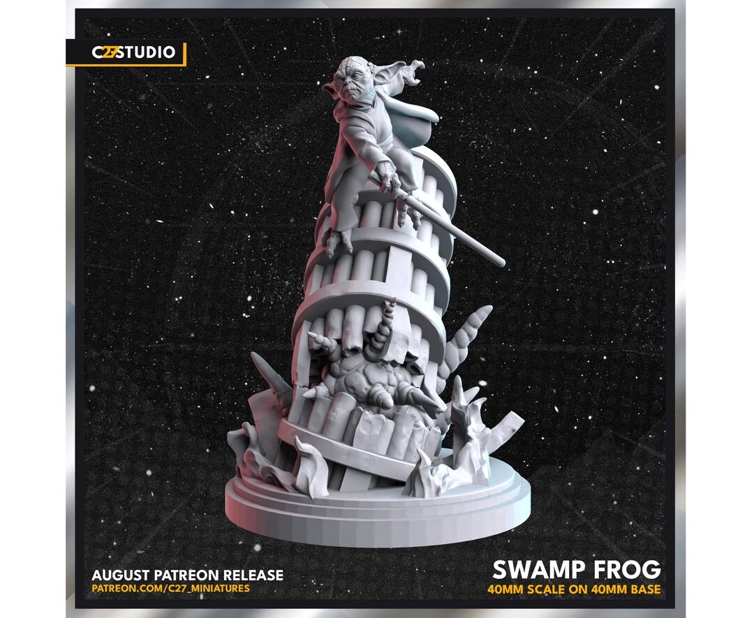 Swamp Frog Aka Yoda - C27 - Star Wars Legion - Dnd - D&D - Pathfinder ...