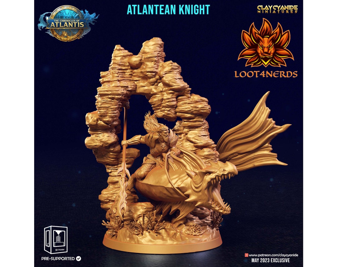 Atlantean Warriors Atlantis Clay Cyanide Miniatures Tabletop Games 32mm ...