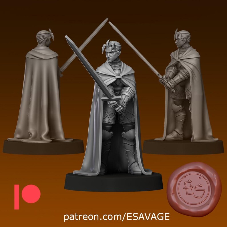Jrpg/anime Miniatures May 2025 - Ethan Savage Studios - Dnd - D&D ...