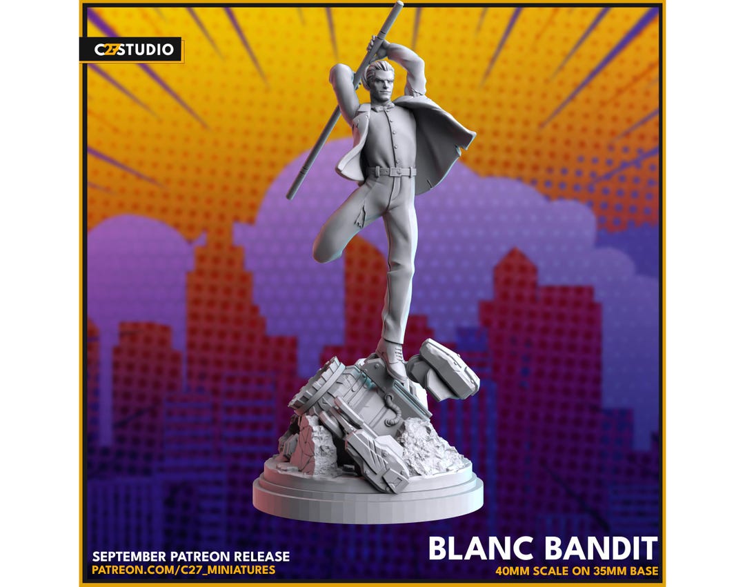 Blanc Bandit Aka Gambit - C27 - Marvel Crisis Protocol - Dnd - D&D ...