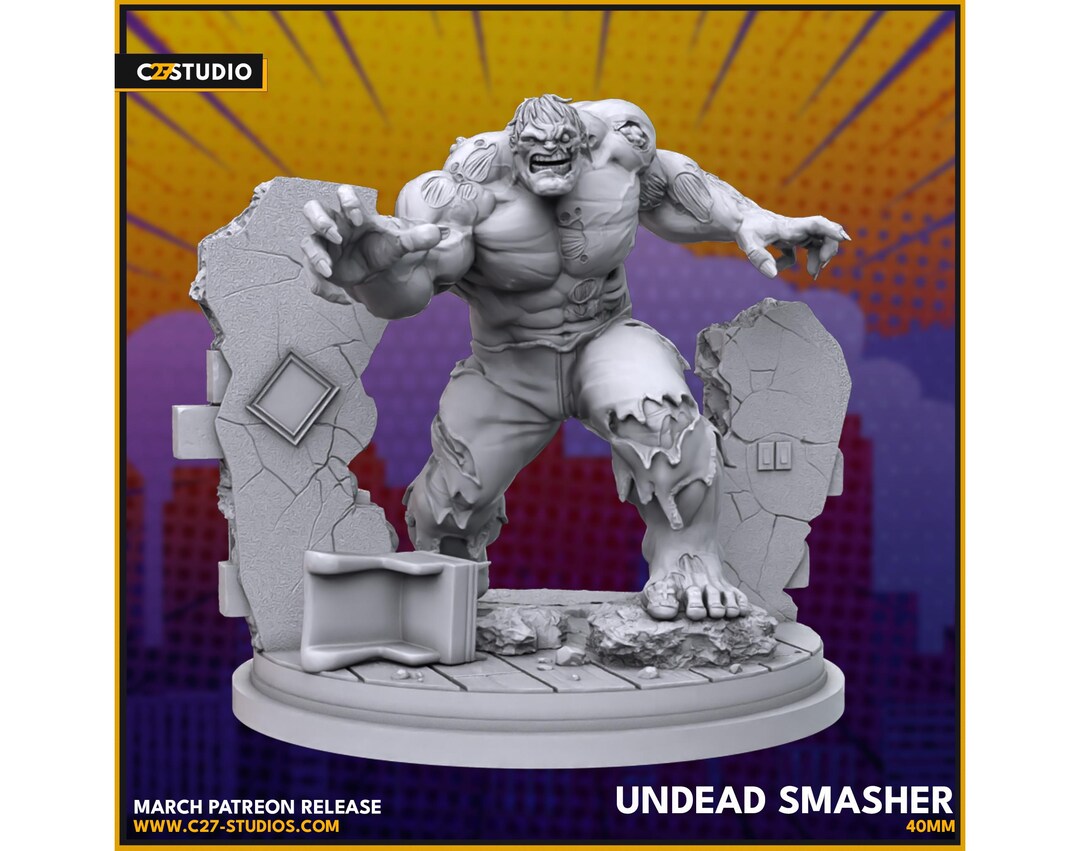 Undead Smasher Aka Zombie Hulk - C27 - Marvel Crisis Protocol - Dnd - D ...